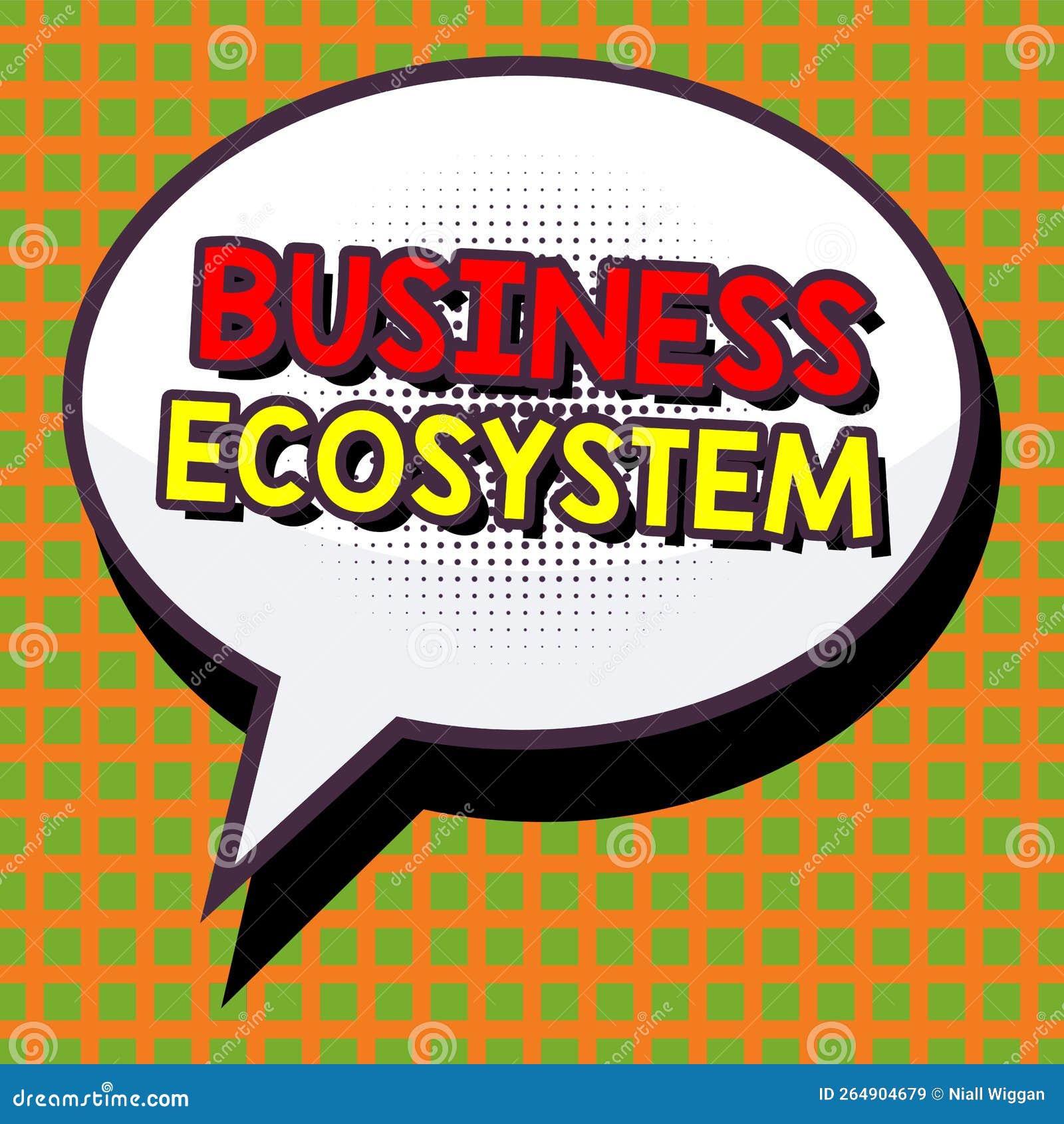 Business Ecosystem Organisation Hexagone Diagram Scheme Template ...