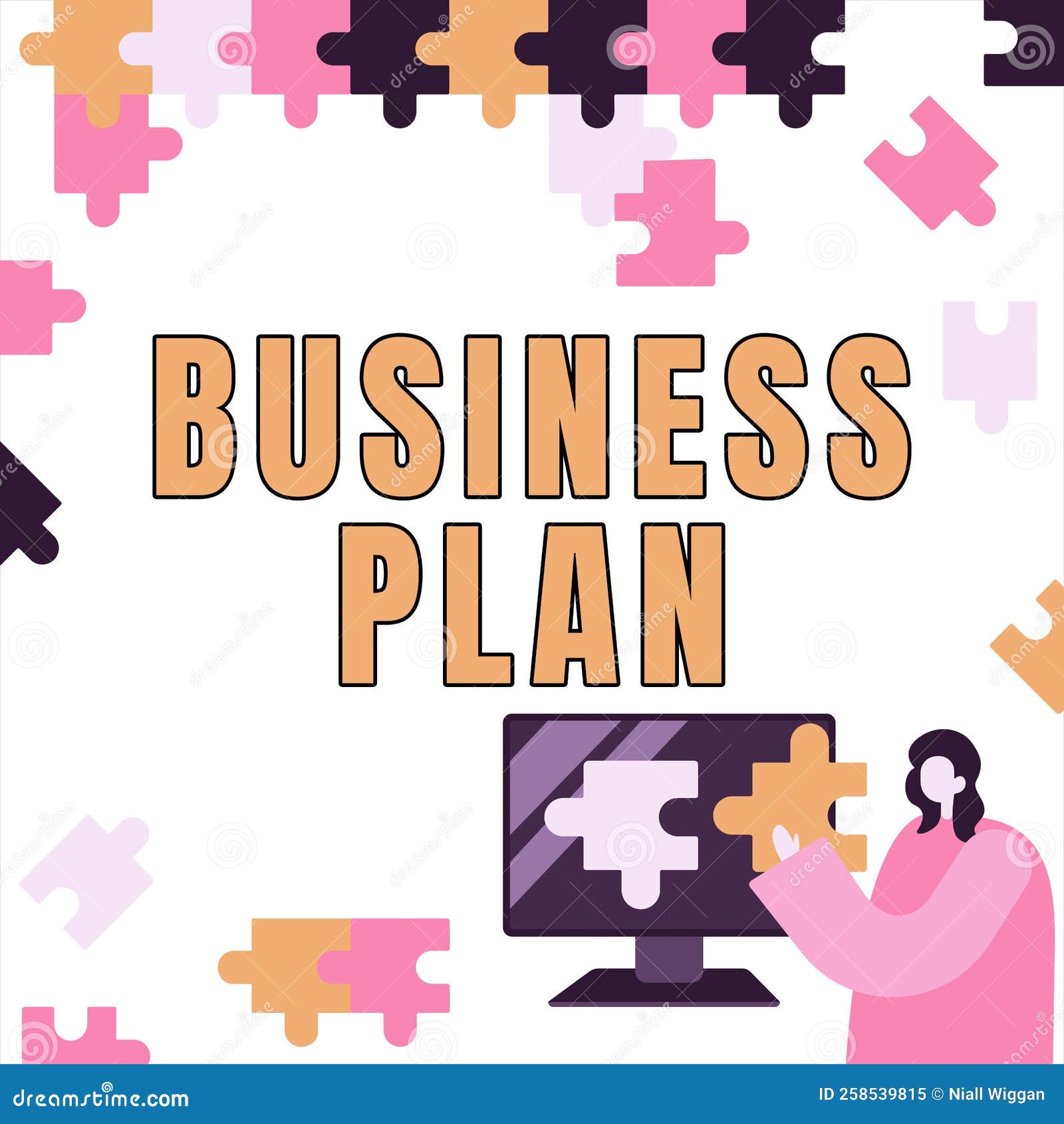 Text Caption Presenting Business Plan. Internet Concept Structural ...