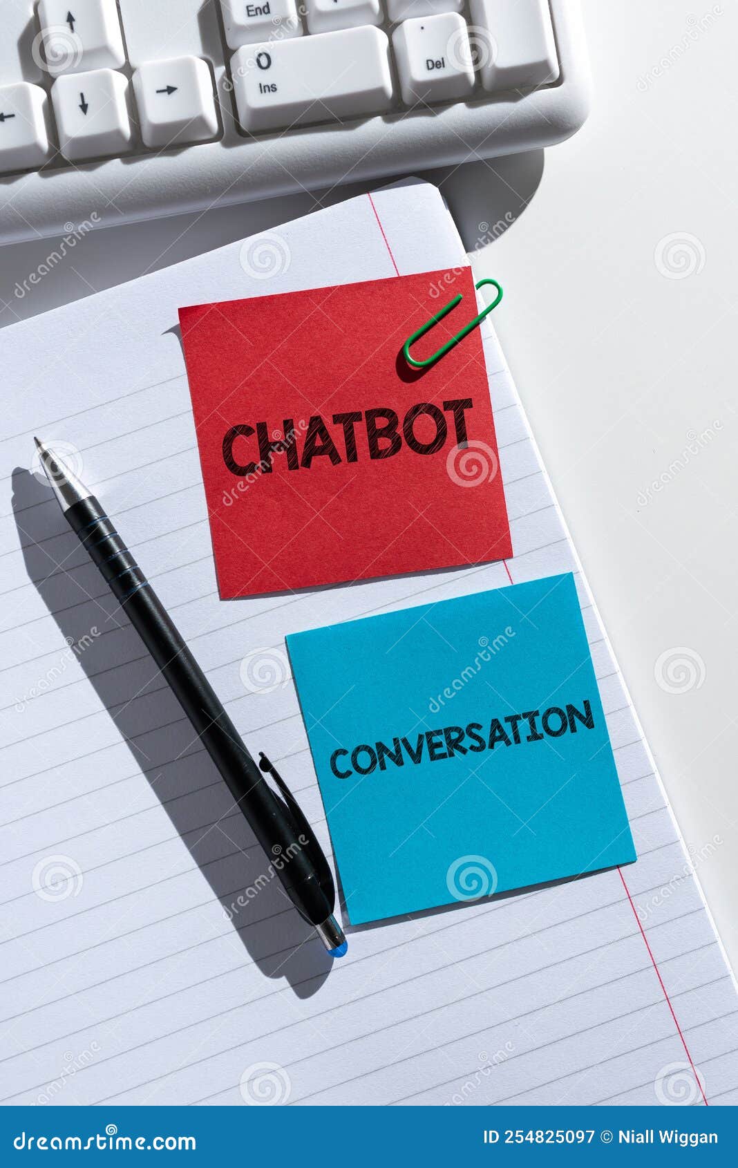 Text Caption Presenting Chatbot Conversation. Business Overview ...
