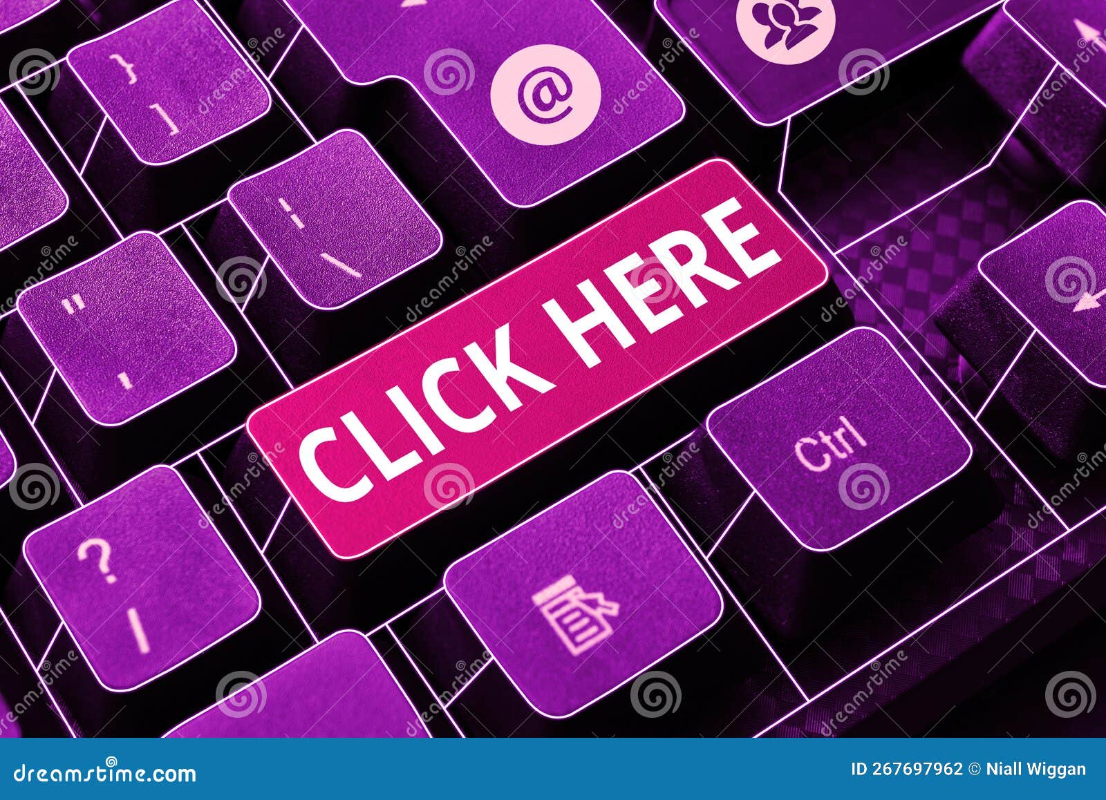 Handwriting Text Click Here. Business Approach Carry Out a Computer ...