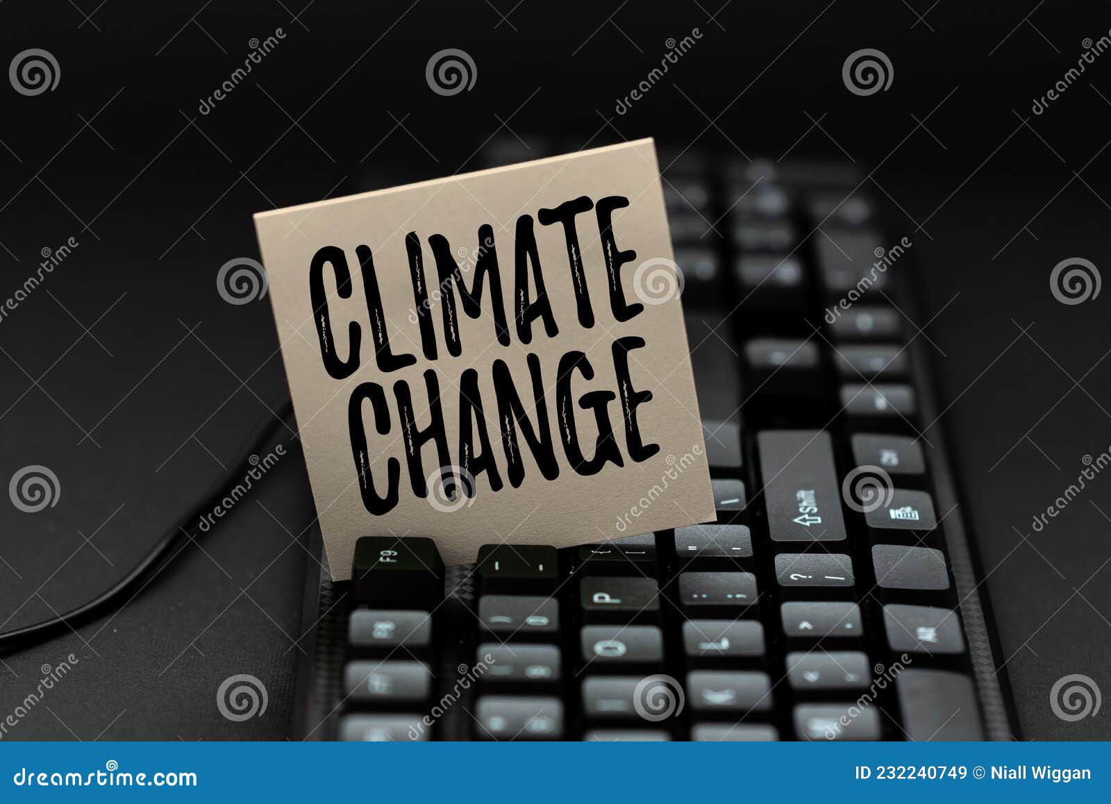 Text Caption Presenting Climate Change. Concept Meaning Increase in ...