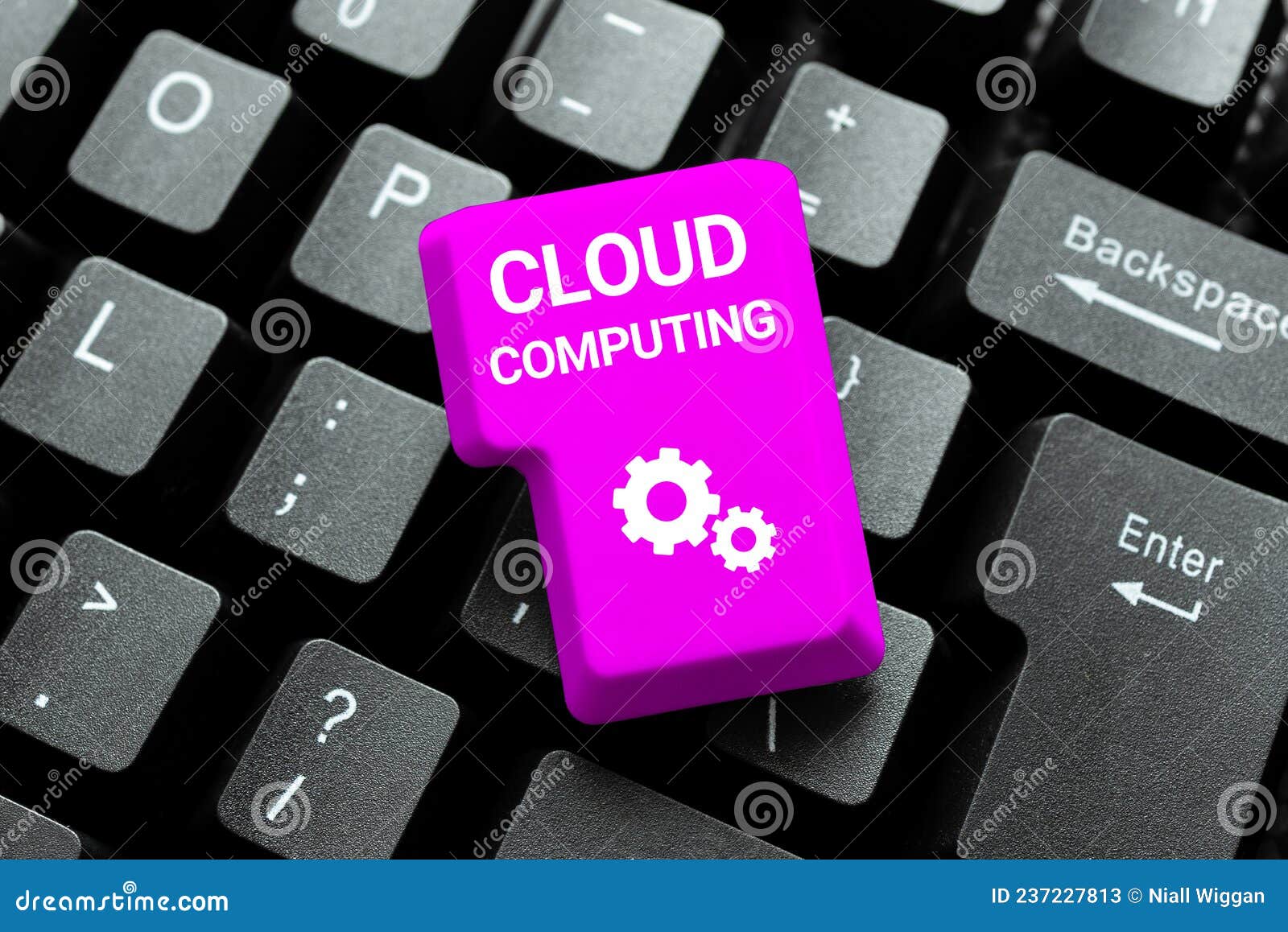 Text Caption Presenting Cloud Computing. Word for Use a Network of Remote Servers Hosted on the ...