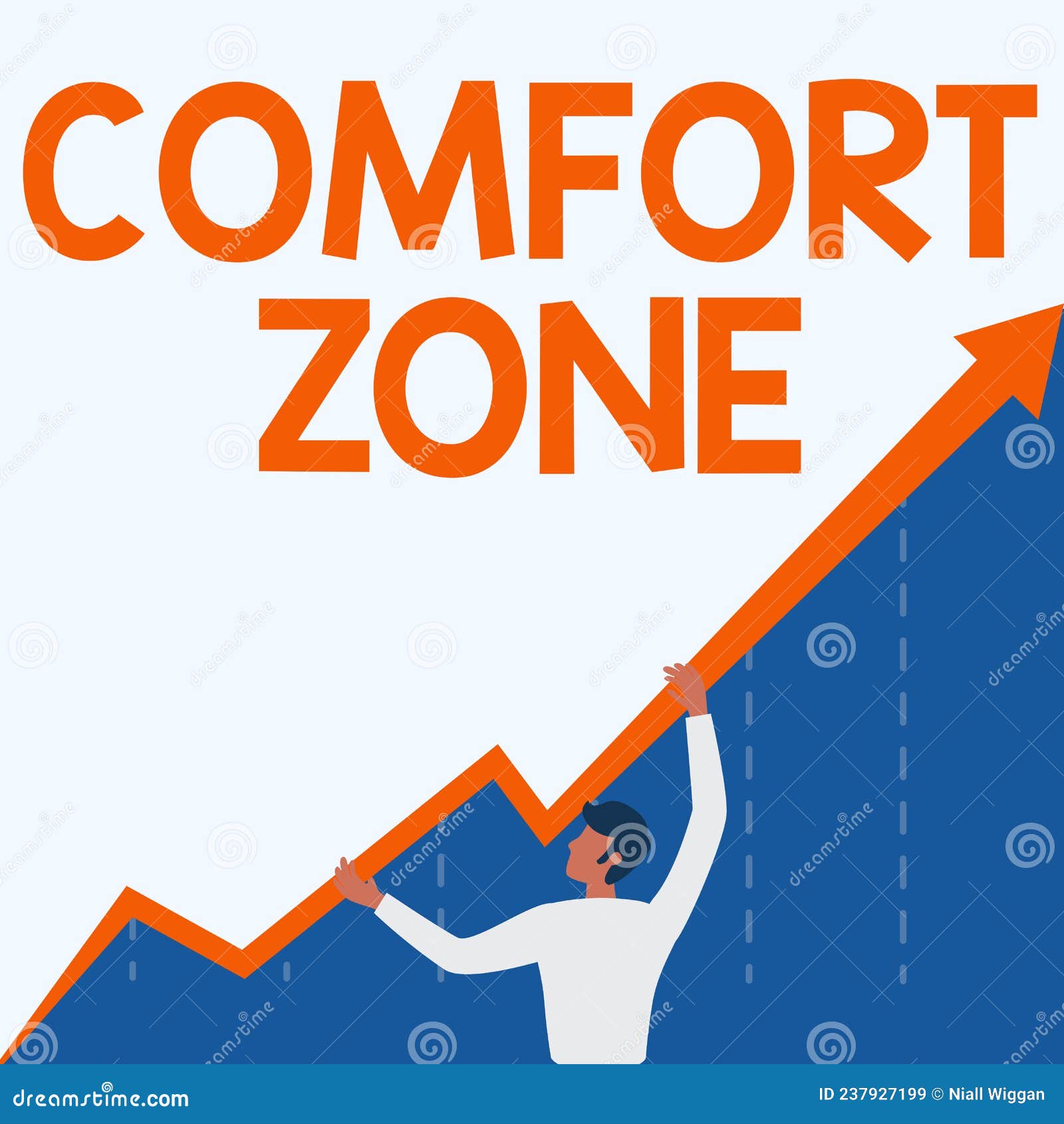 Text Sign Showing Comfort Zone. Concept Meaning a Situation Where One ...