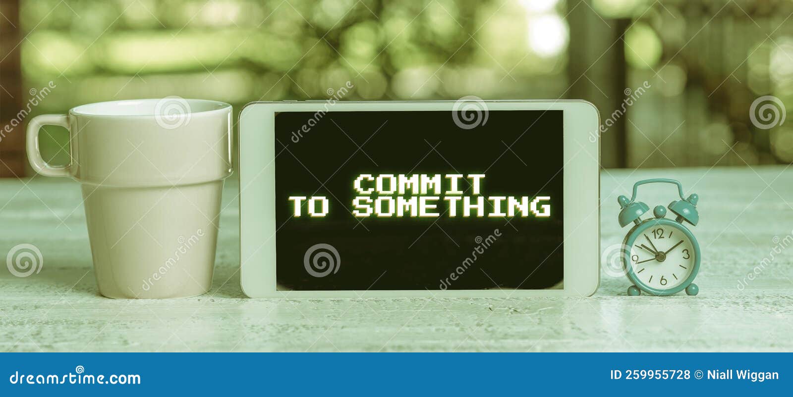 Conceptual Caption Commit To Something. Business Concept Consultancy ...