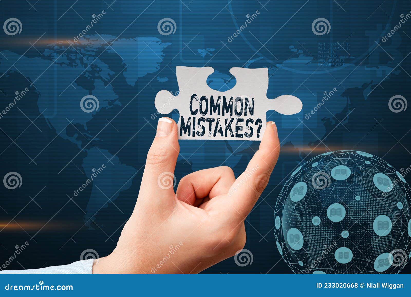 Text Caption Presenting Common Mistakes Question. Business Concept ...