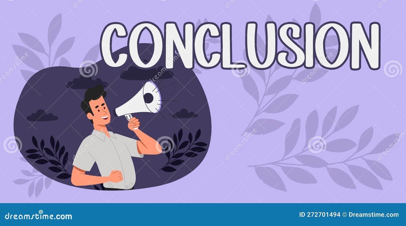 Text Caption Presenting Conclusion. Business Concept Results Analysis ...