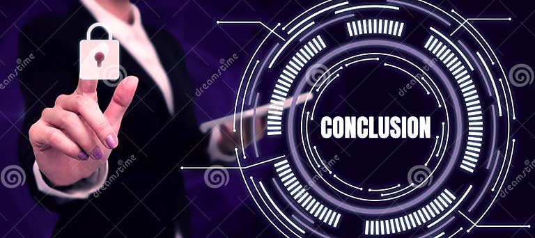 Text Caption Presenting Conclusion. Word Written on Results Analysis ...