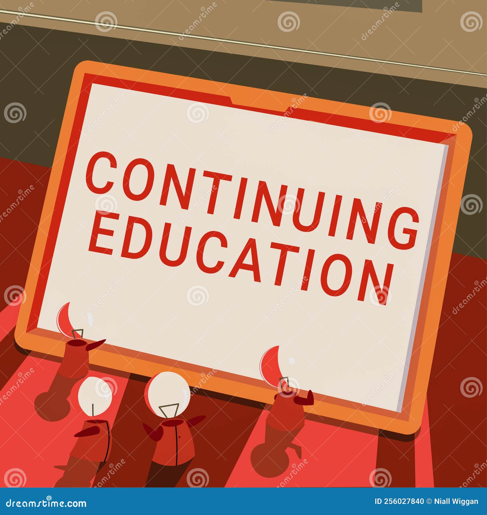 Text Caption Presenting Continuing Education. Business Overview ...