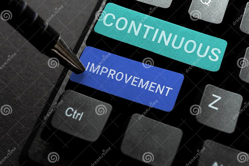 Conceptual Caption Continuous Improvement. Business Showcase Making ...