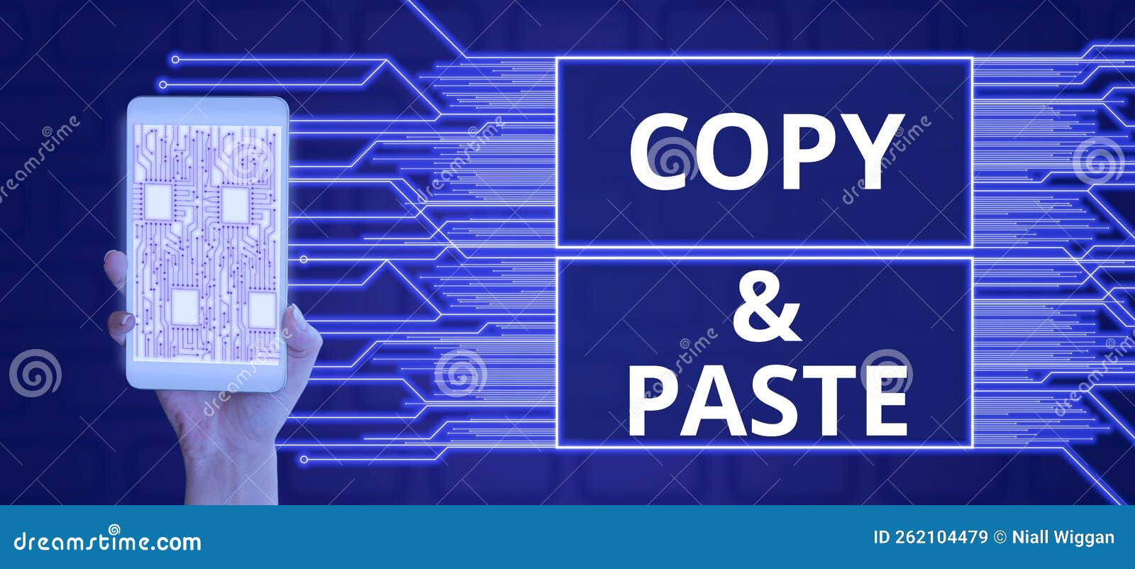 Writing Displaying Text Copy Paste. Business Overview an Imitation ...