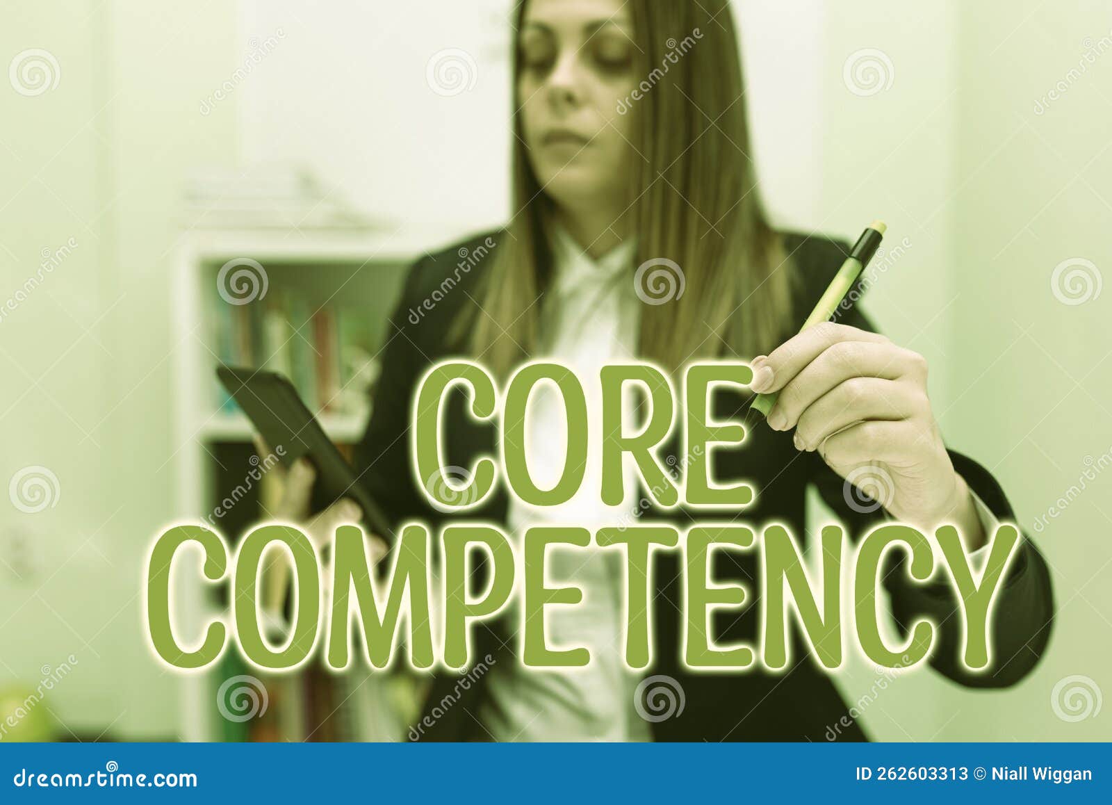 Text Caption Presenting Core Competency. Business Idea Harmonized ...