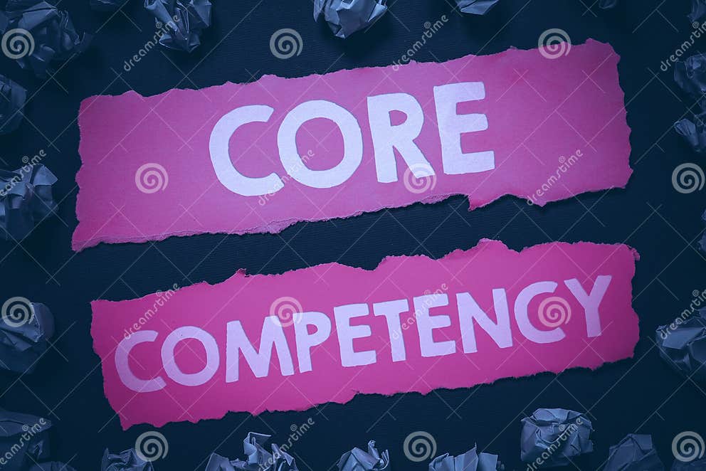 Text Caption Presenting Core Competency. Word for Harmonized ...
