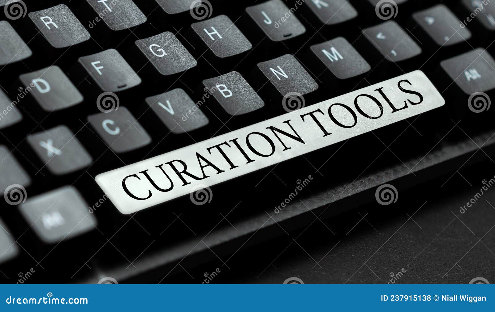 Text Sign Showing Curation Tools. Business Overview Software Used in ...