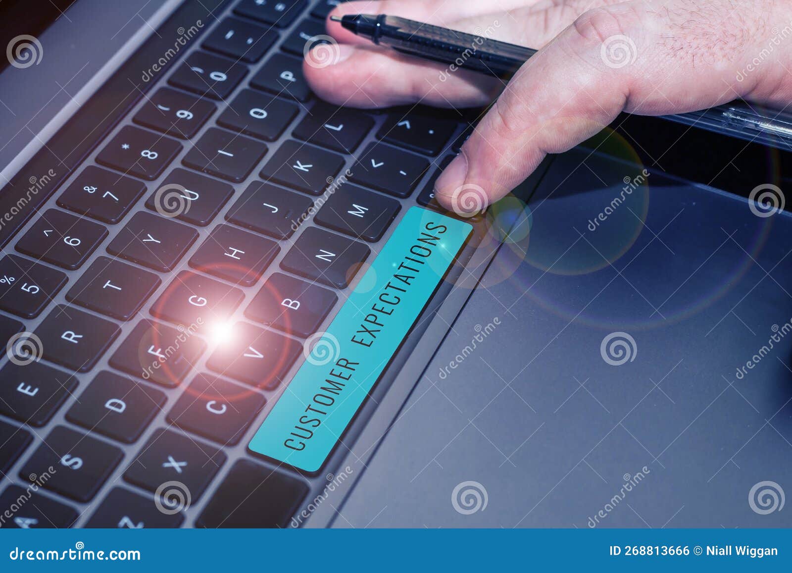 Hand Writing Sign Customer Expectations. Business Concept Benefits a ...