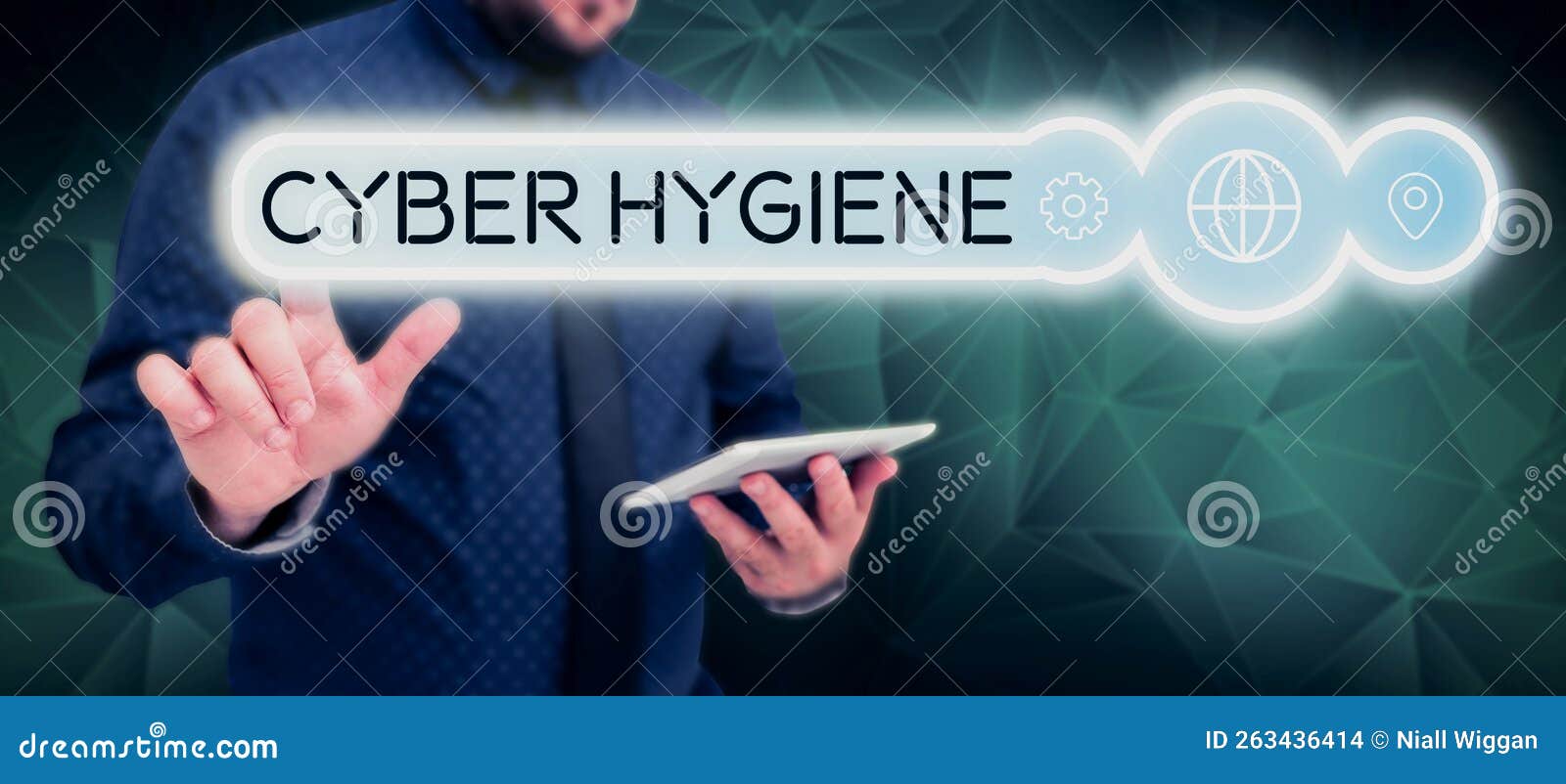 Text Caption Presenting Cyber Hygiene. Business Concept Steps that ...