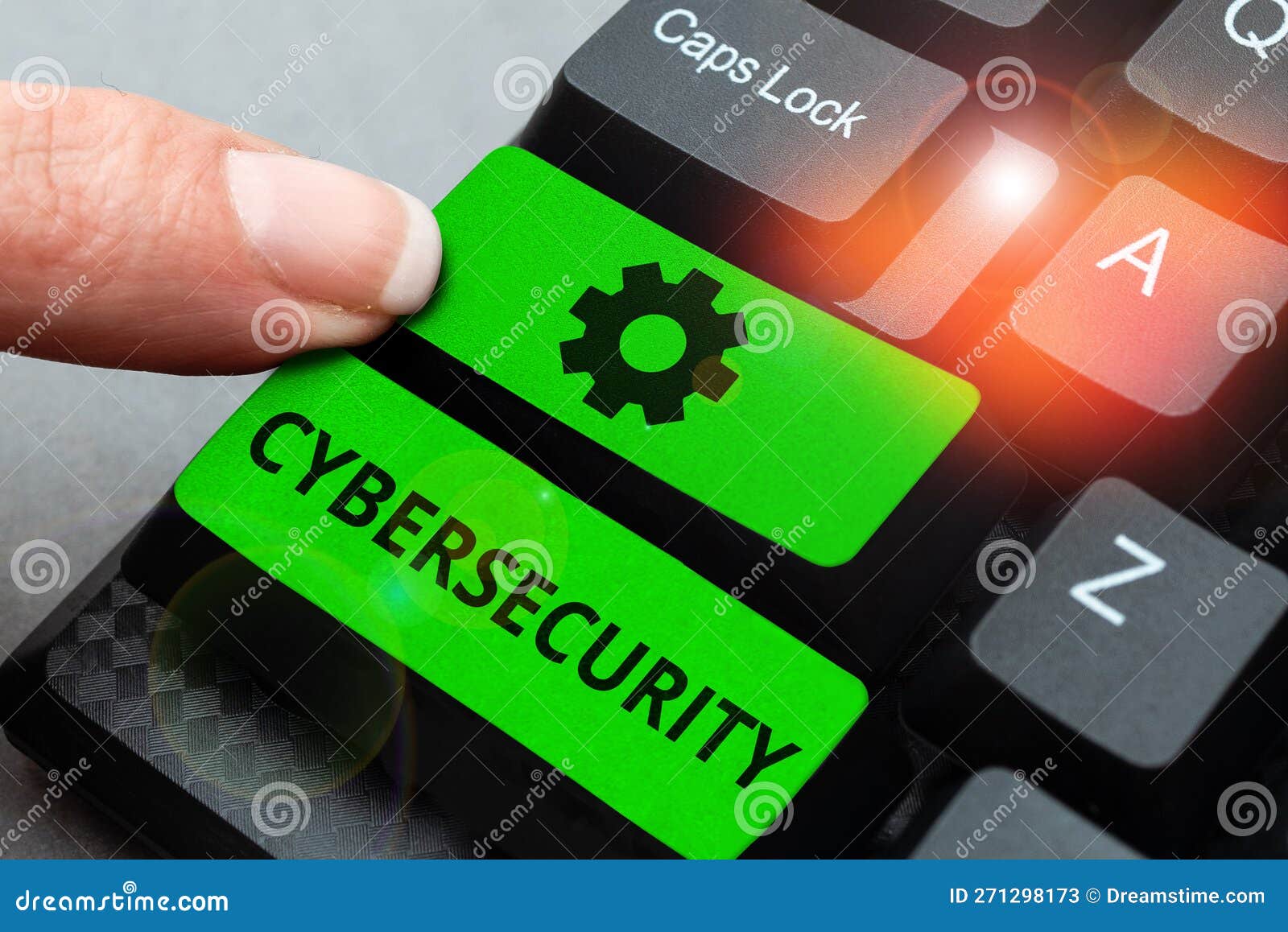 Text Caption Presenting Cybersecurity. Concept Meaning State of ...