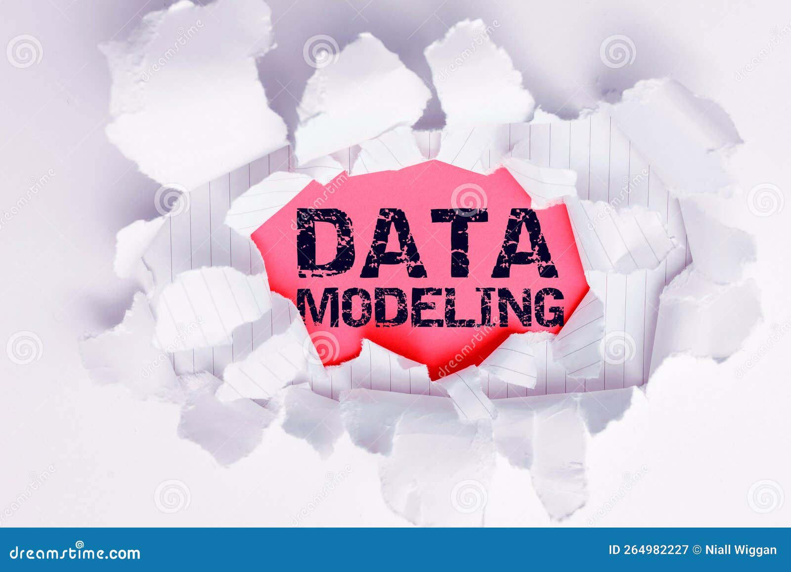 Hand Writing Sign Data Modeling. Word Written on Process of ...