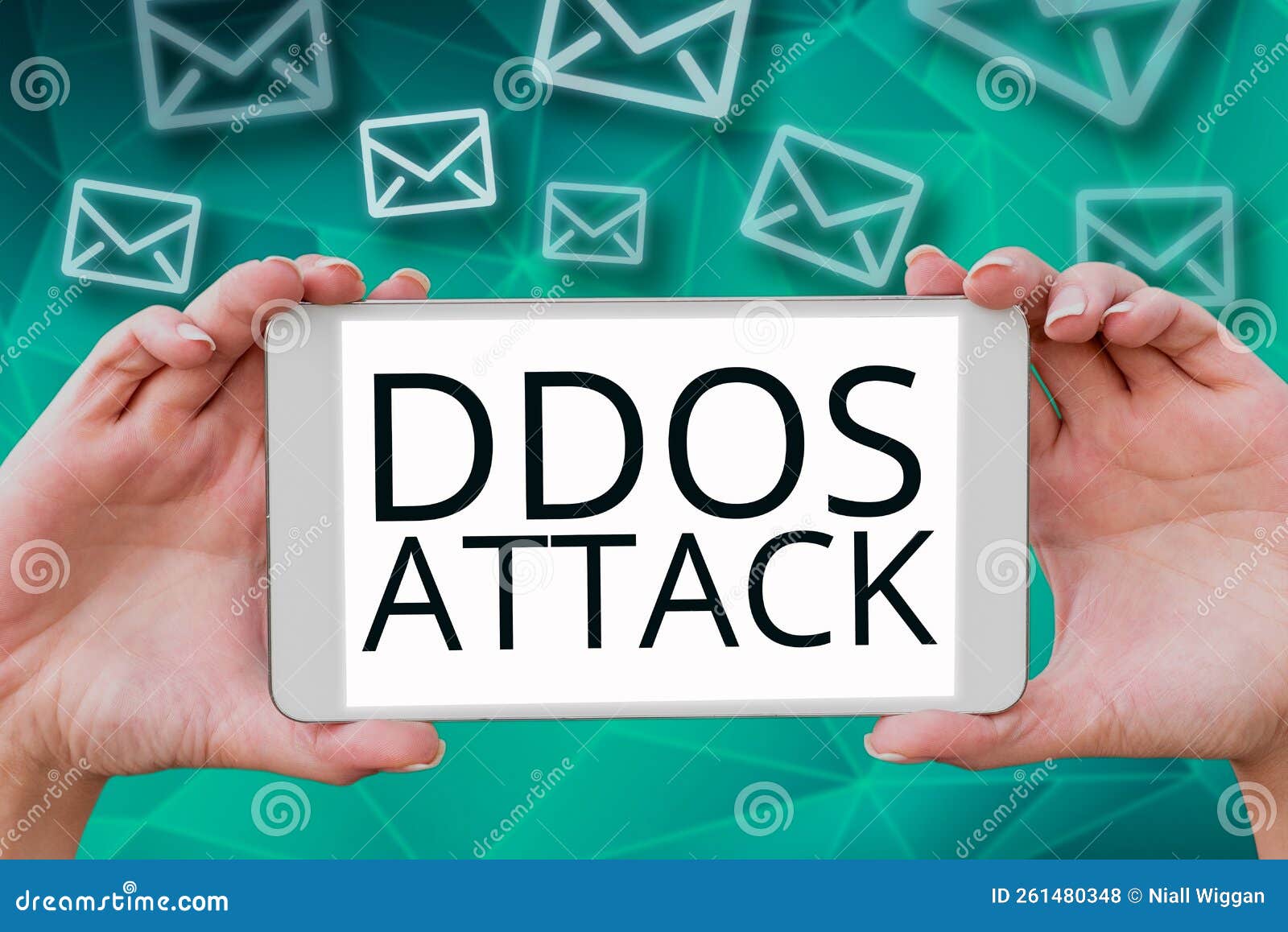 Hand Writing Sign Ddos Attack. Word for Disturbed Access To the Normal ...