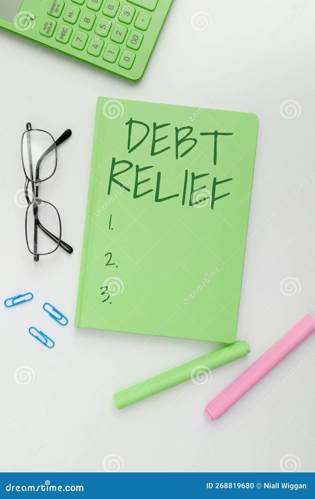 Text Caption Presenting Debt Relief. Word for Partial or Total ...
