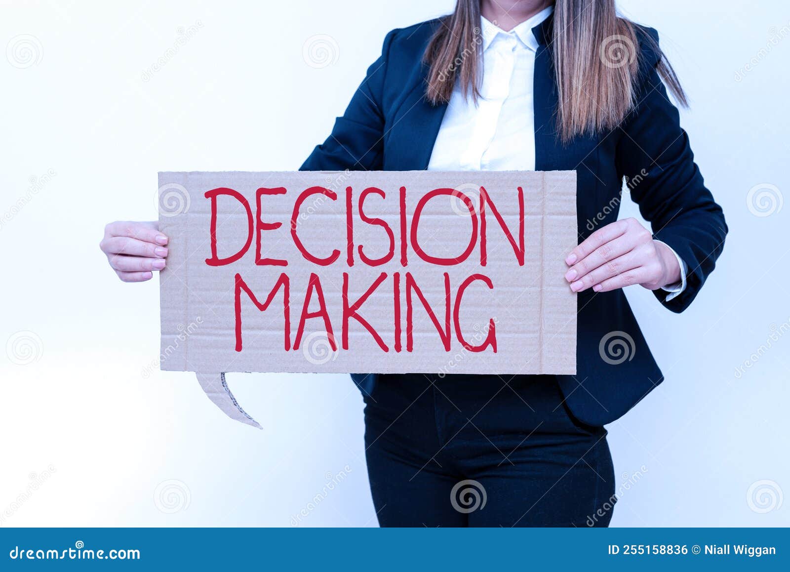 Sign Displaying Decision MakingThe Act of Deciding between Two or More ...