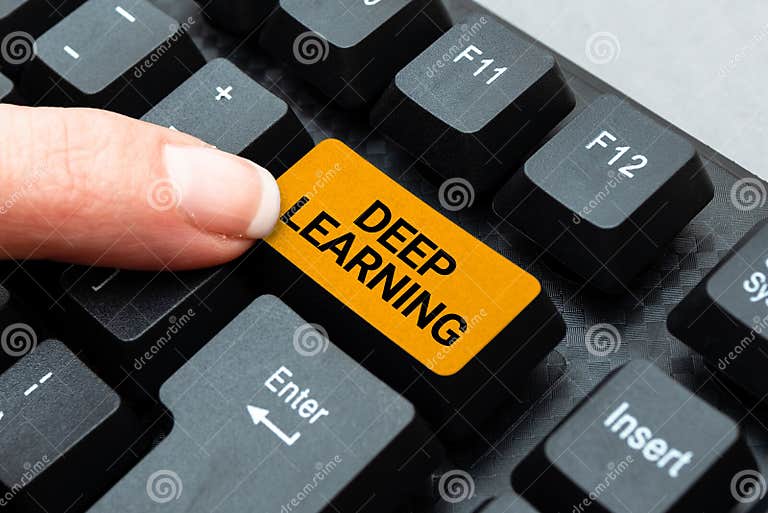 Text Caption Presenting Deep Learning. Conceptual Photo Hierarchical ...