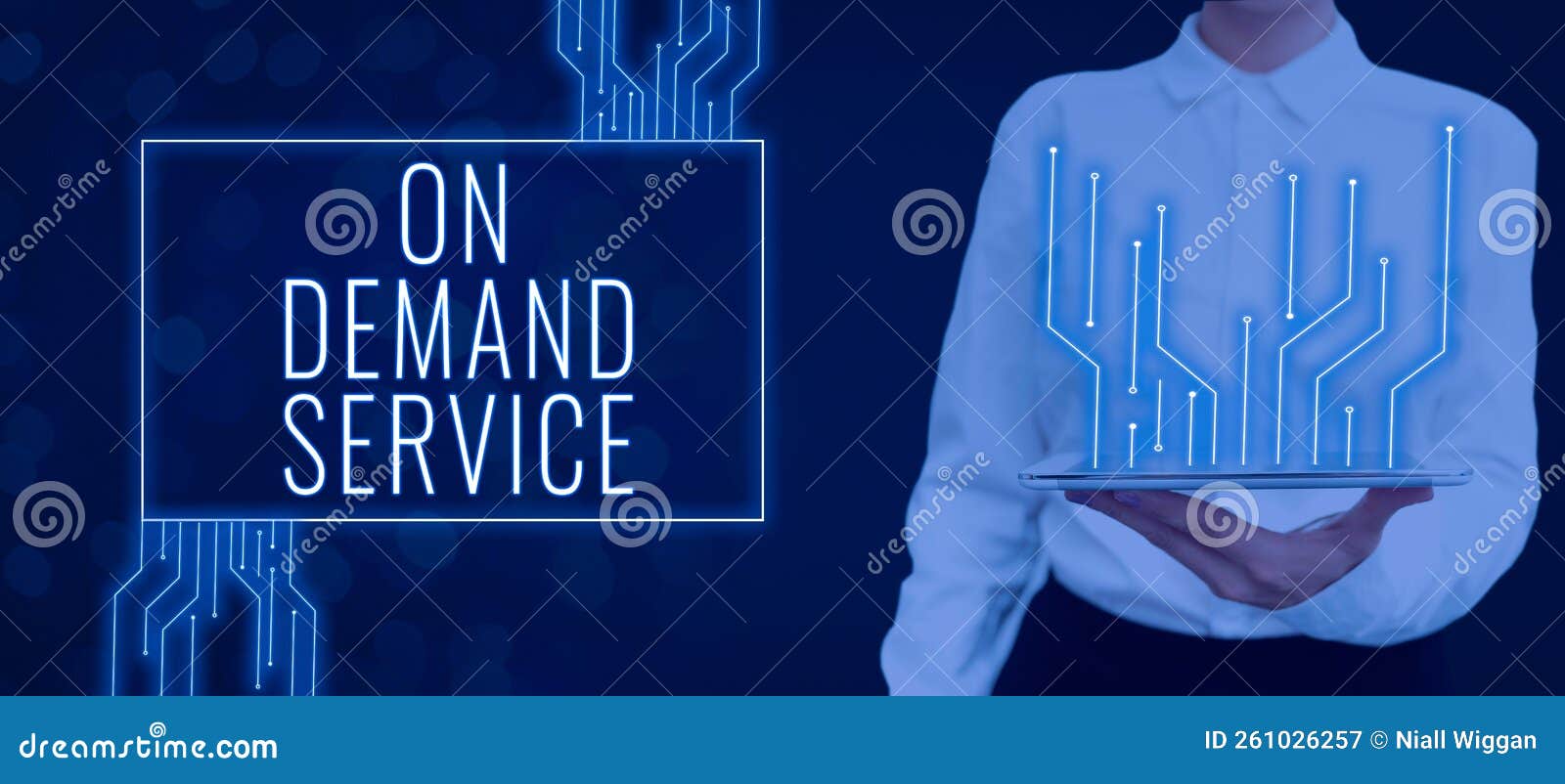 Inspiration Showing Sign on Demand Service. Business Idea Allows ...