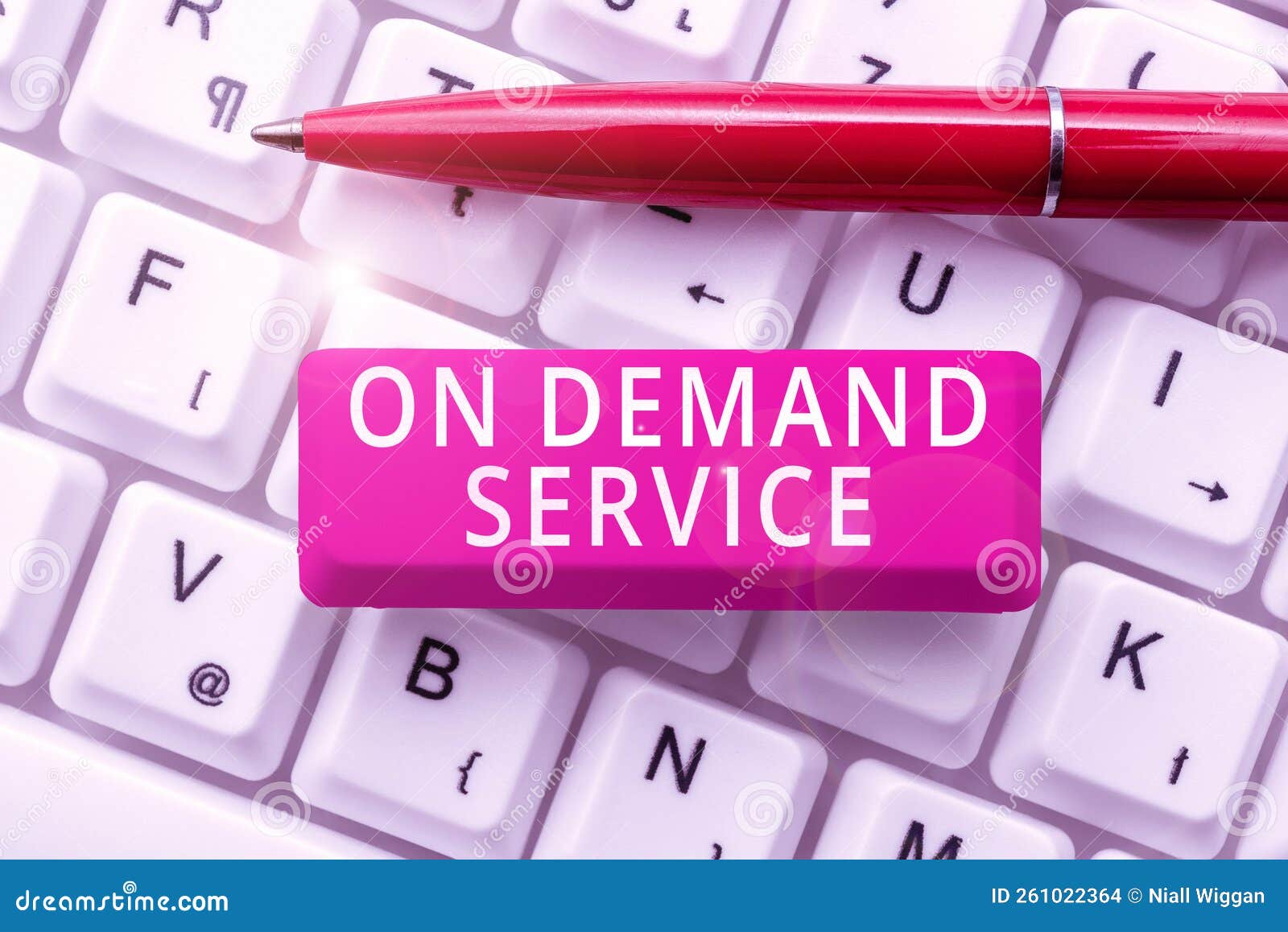 Text Showing Inspiration on Demand Service. Business Concept Allows ...