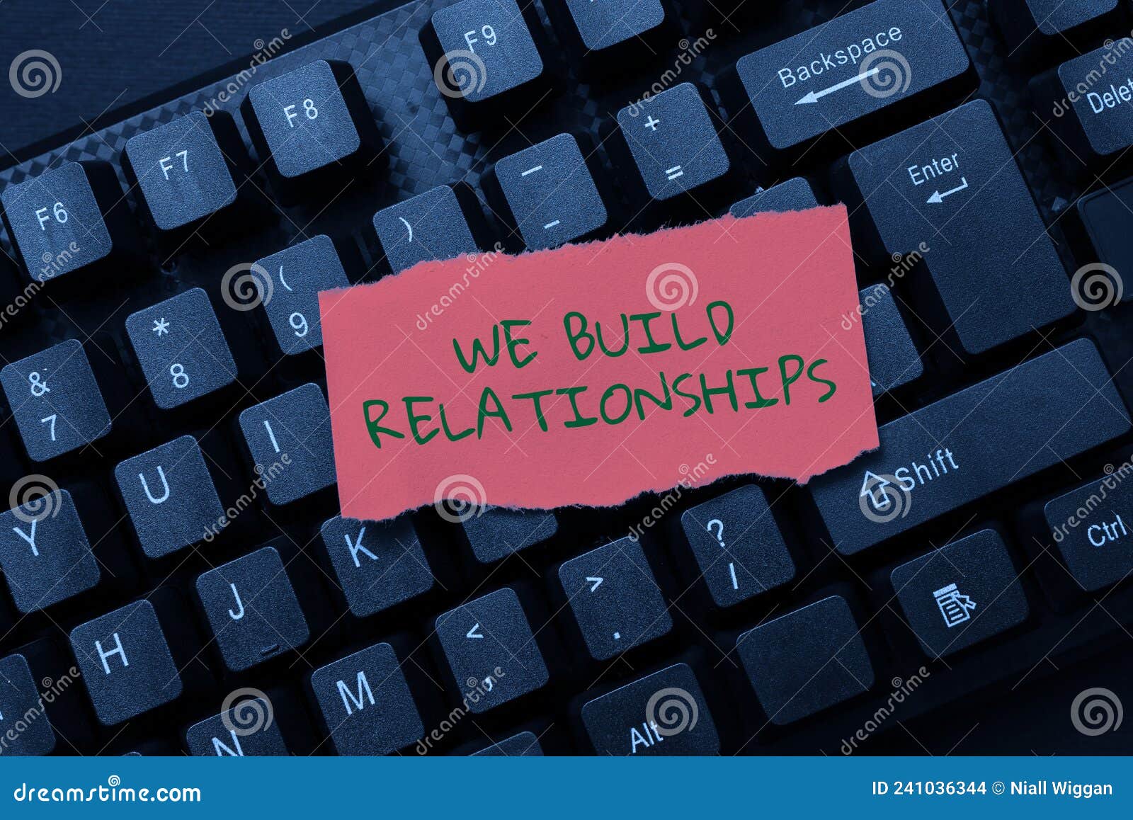 Inspiration Showing Sign we Build Relationships. Business Idea we Build ...