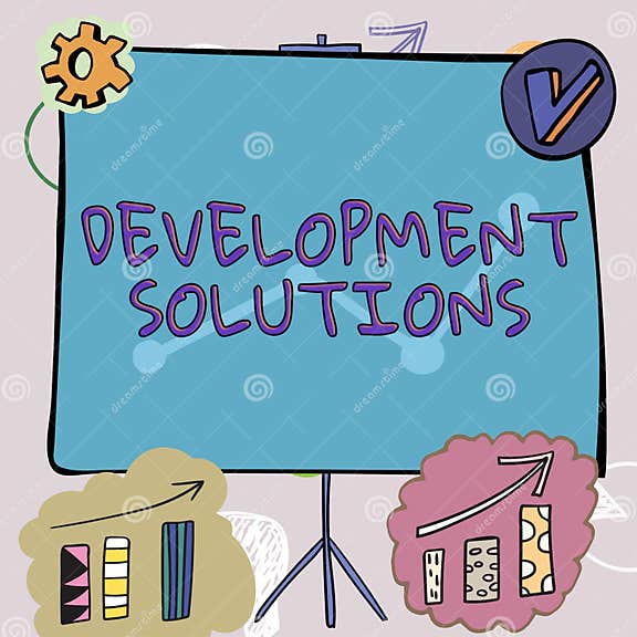 Text Caption Presenting Development Solutions. Internet Concept ...