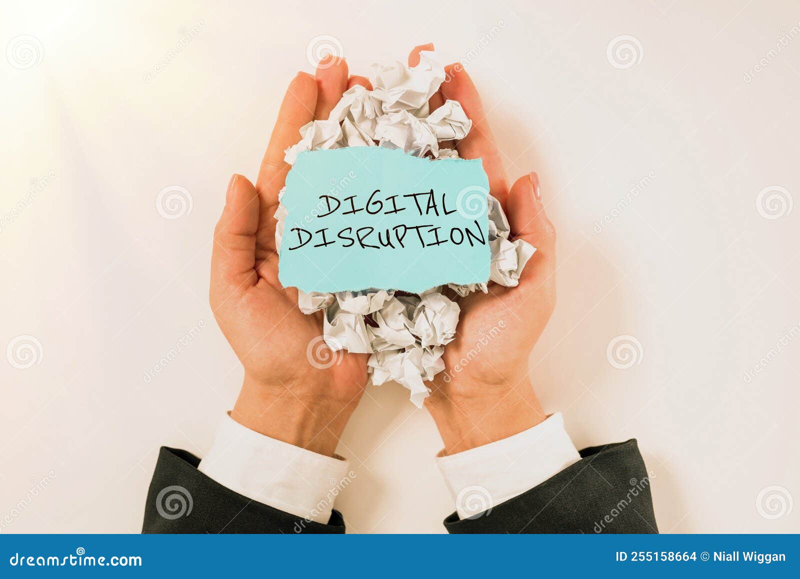 Text Caption Presenting Digital DisruptionChanges that Affect ...