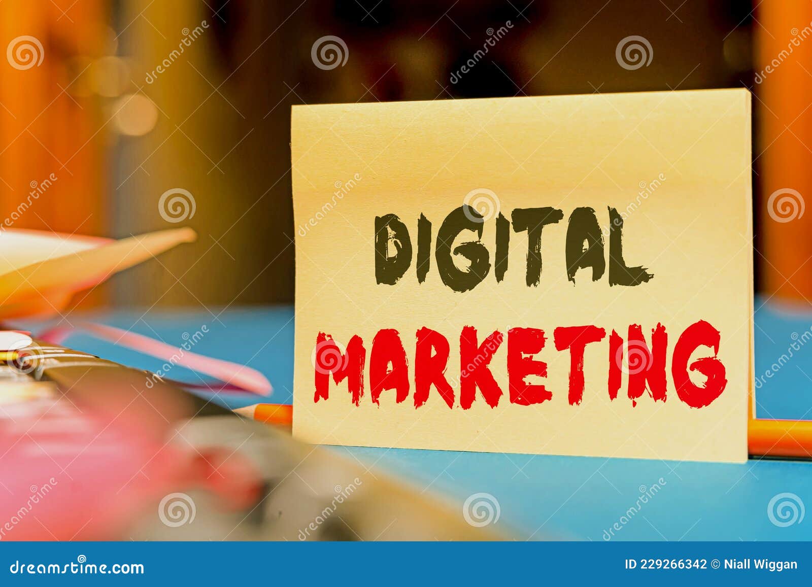Text Caption Presenting Digital Marketing. Business Concept Marketing ...