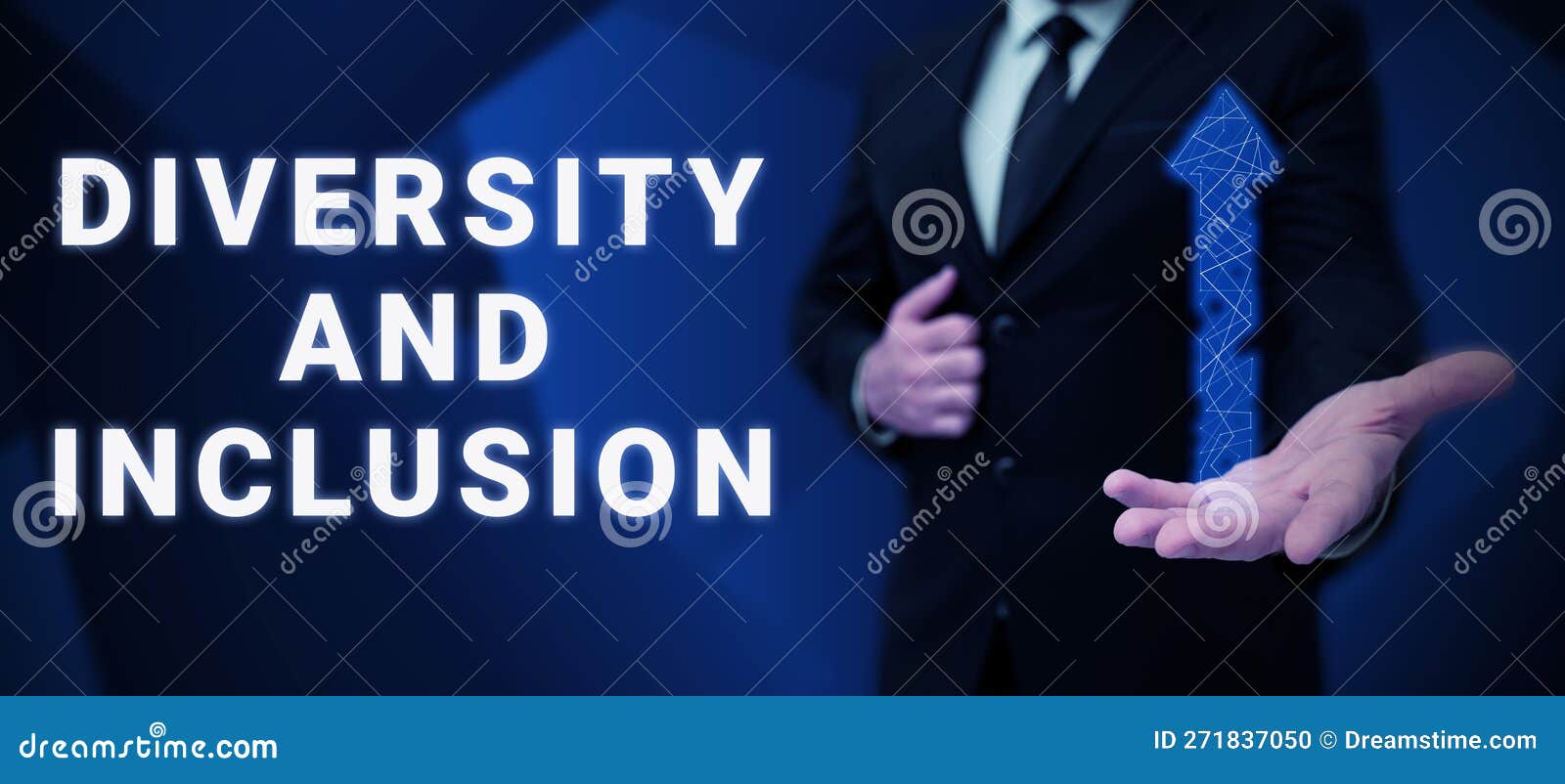 Text Caption Presenting Diversity and Inclusion. Business Approach ...