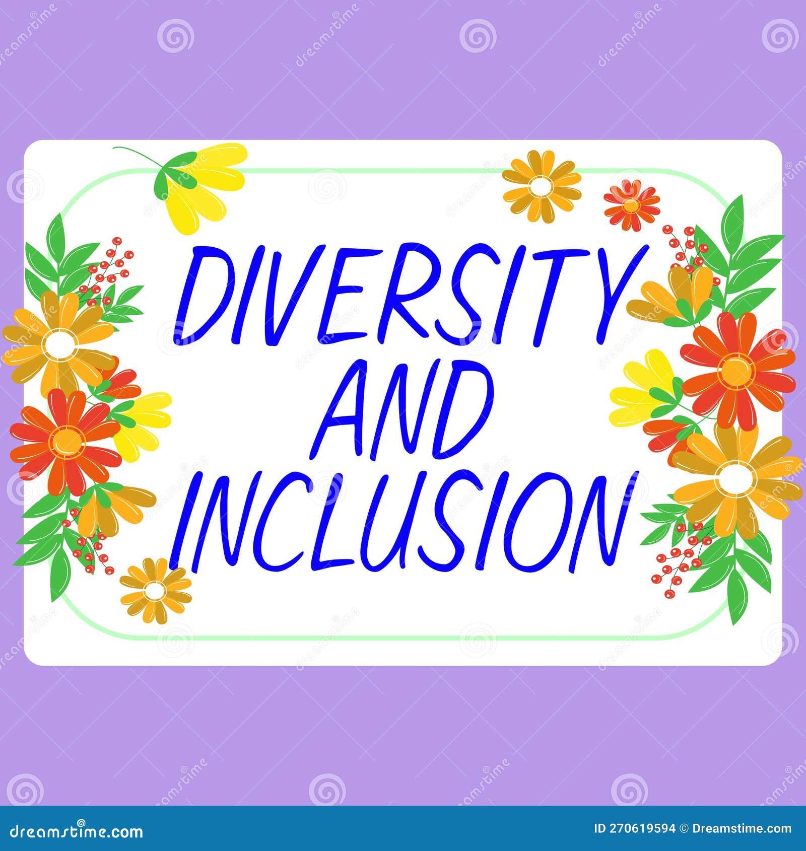 Text Caption Presenting Diversity and Inclusion. Business Concept Range ...