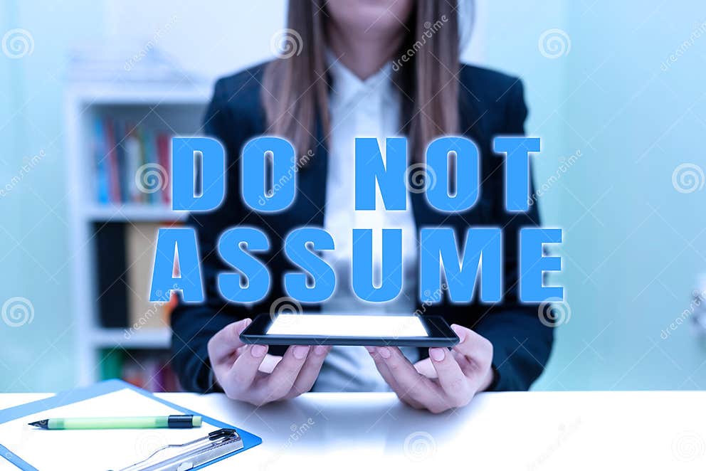 Conceptual Caption Do Not Assume. Business Idea Ask First To Avoid ... Conceptual Caption Do Not Assume. Business Idea Ask First To Avoid ...