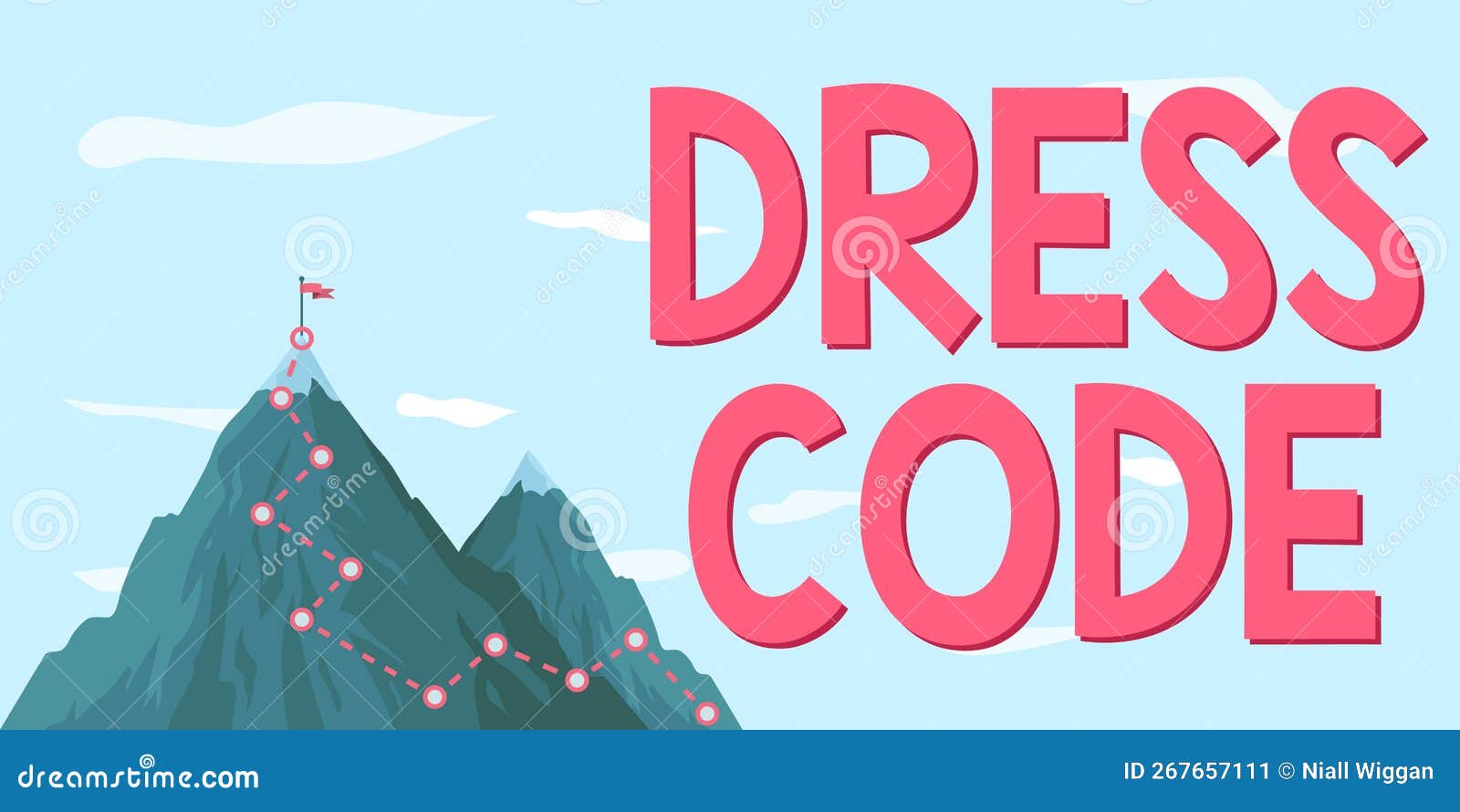 Text Caption Presenting Dress Code. Concept Meaning an Accepted Way of ...