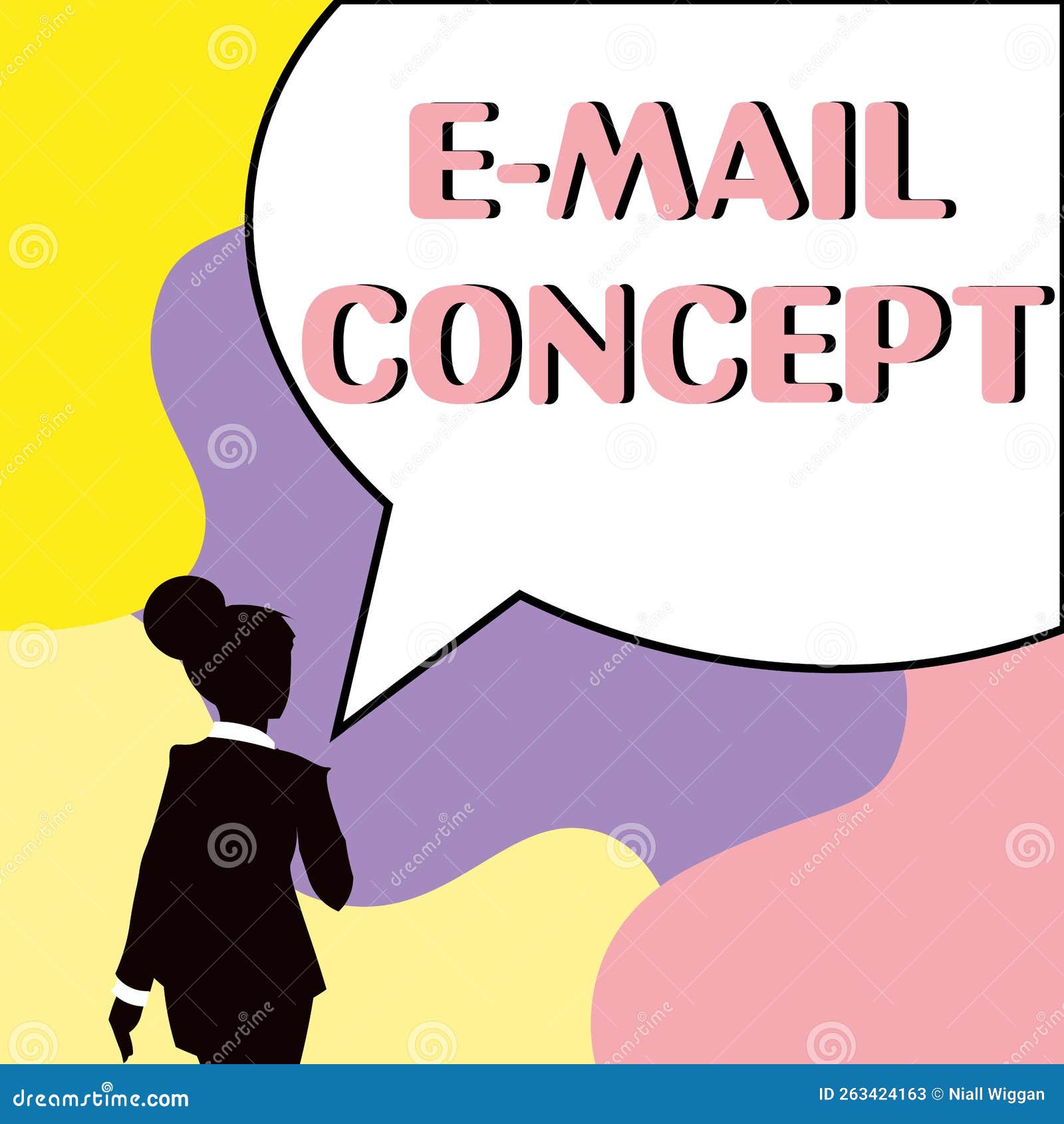 Text Caption Presenting E Mail Concept. Concept Meaning Sequence of ...