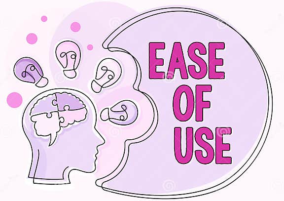 Inspiration Showing Sign Ease of Use. Business Showcase User Friendly ...