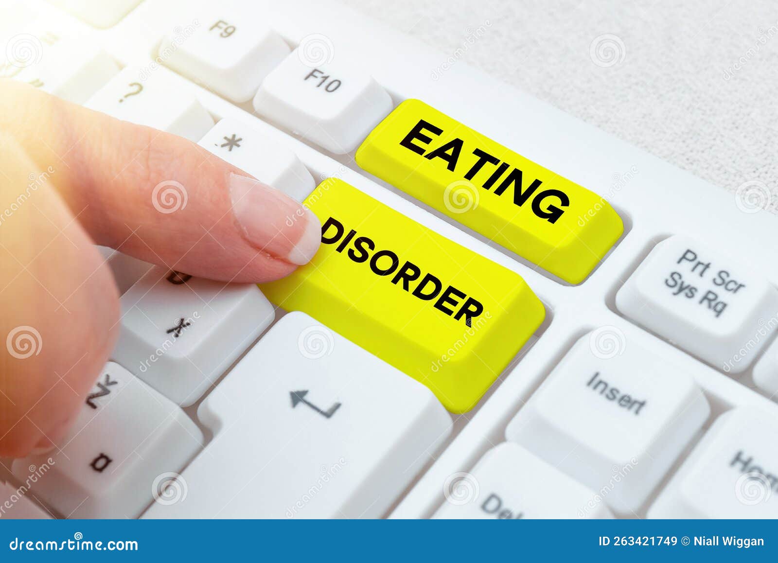 Text Caption Presenting Eating Disorder. Word for Illnesses that are ...