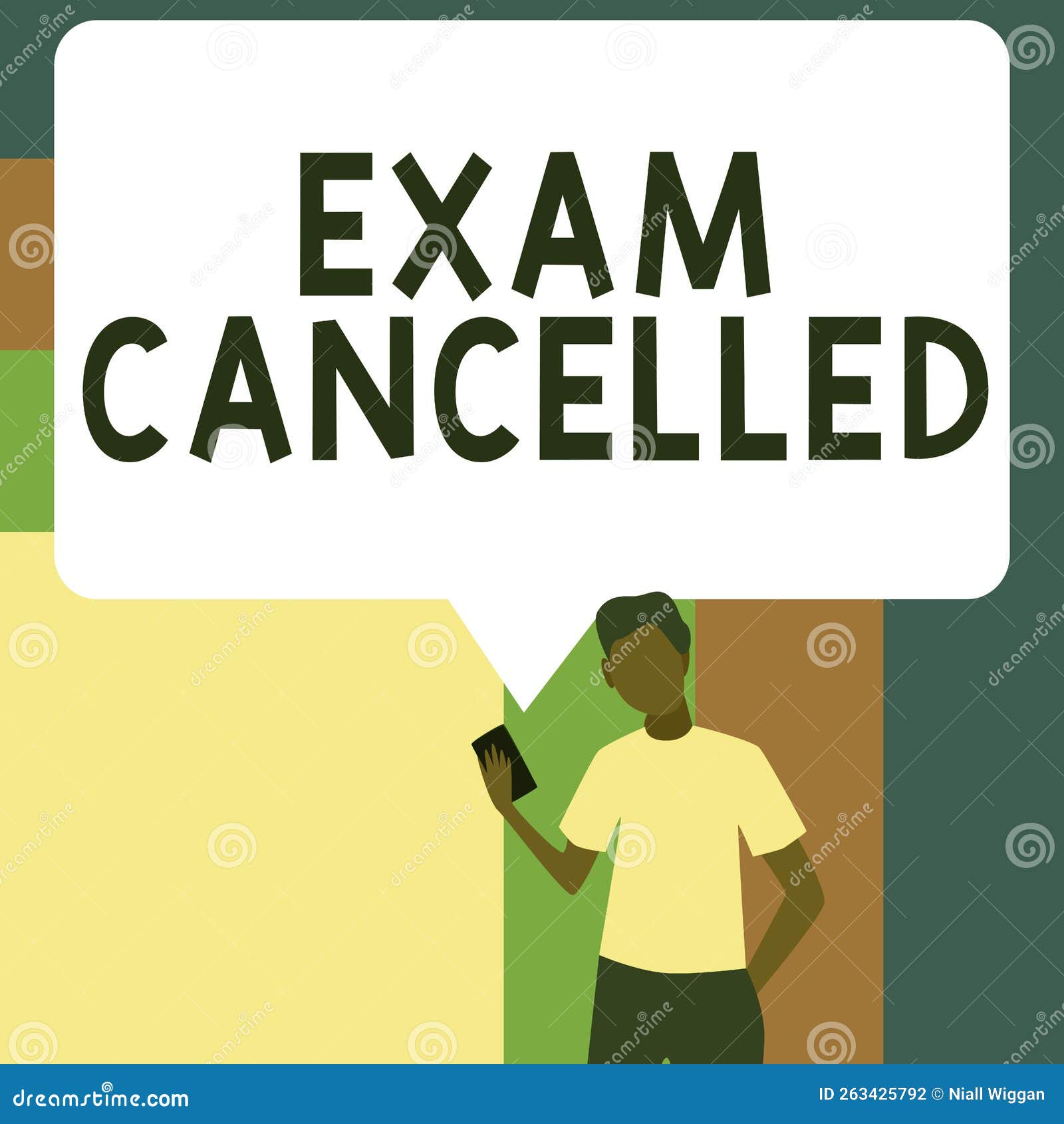 Text Caption Presenting Exam Cancelled. Concept Meaning the Precise ... Text Caption Presenting Exam Cancelled. Concept Meaning the Precise ...