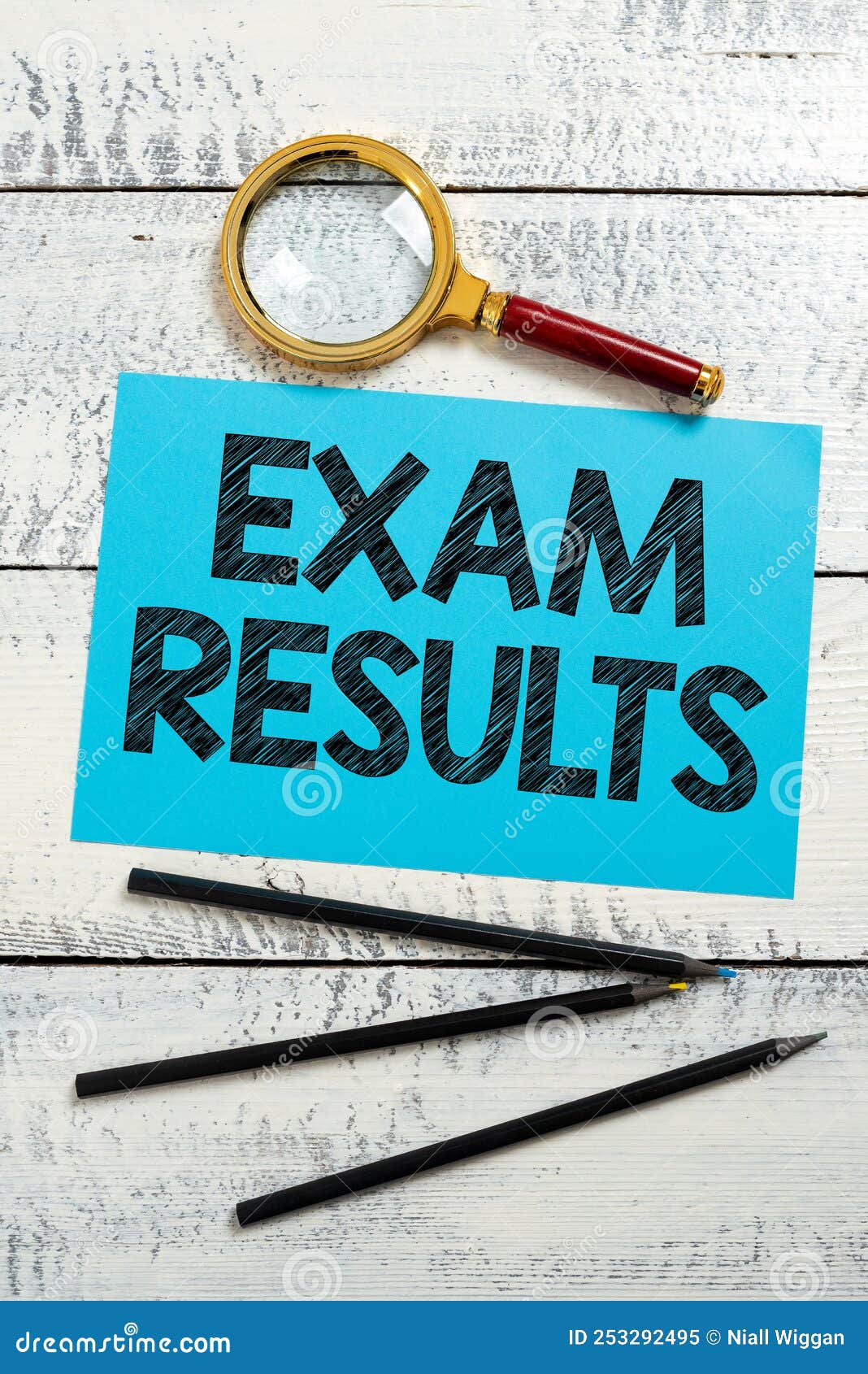 Text Caption Presenting Exam Results. Concept Meaning an Outcome of a ...