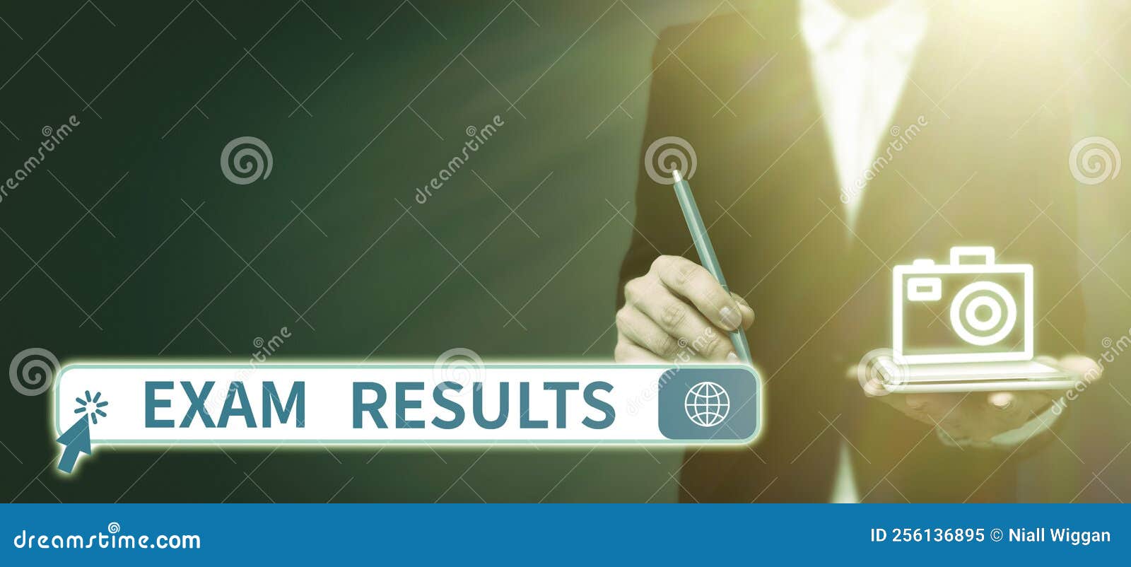 Writing Displaying Text Exam Results. Business Idea an Outcome of a ...