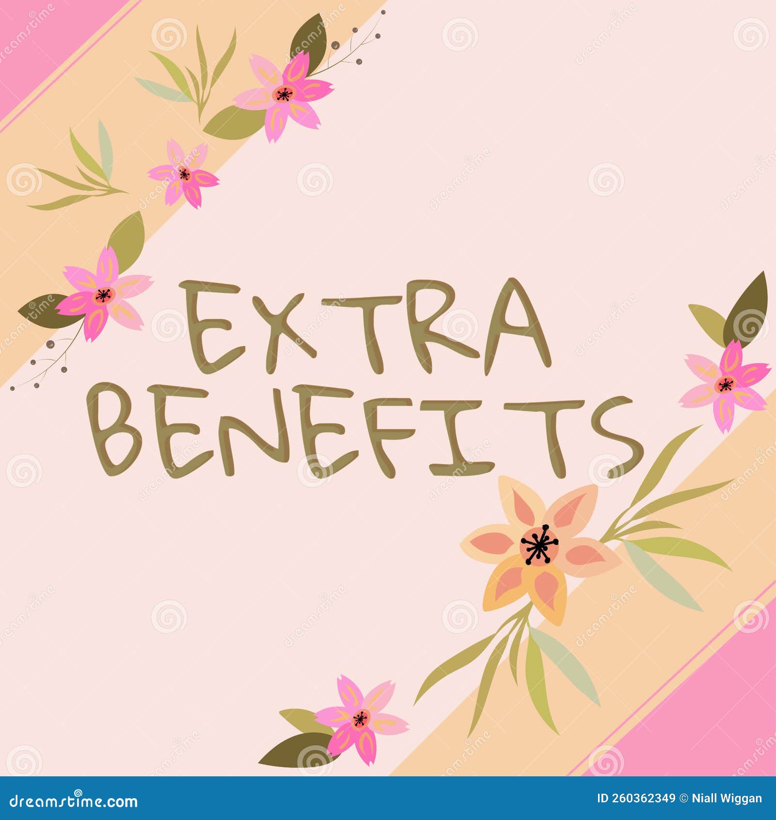 Writing Displaying Text Extra Benefits. Business Concept Conclusion ...