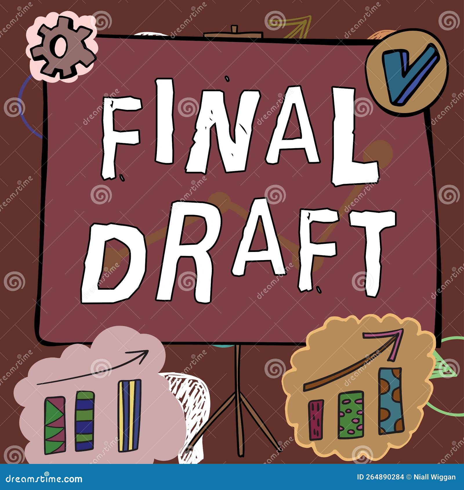 Text Caption Presenting Final Draft. Conceptual Photo Final Version of ...