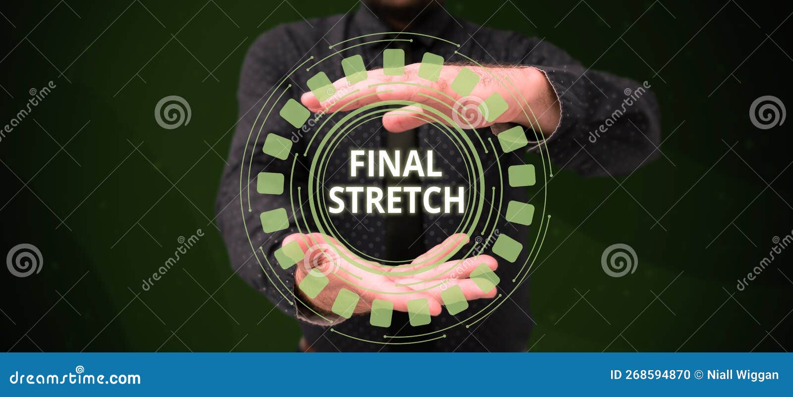 Text Caption Presenting Final Stretch. Concept Meaning Last Leg ...