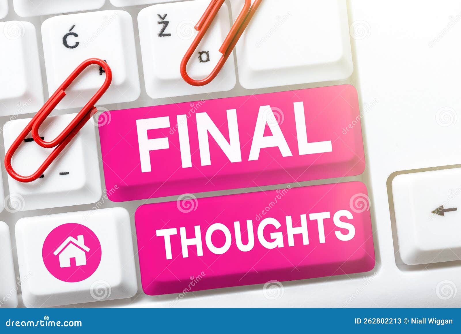 Inspiration Showing Sign Final Thoughts. Concept Meaning Conclusion ...