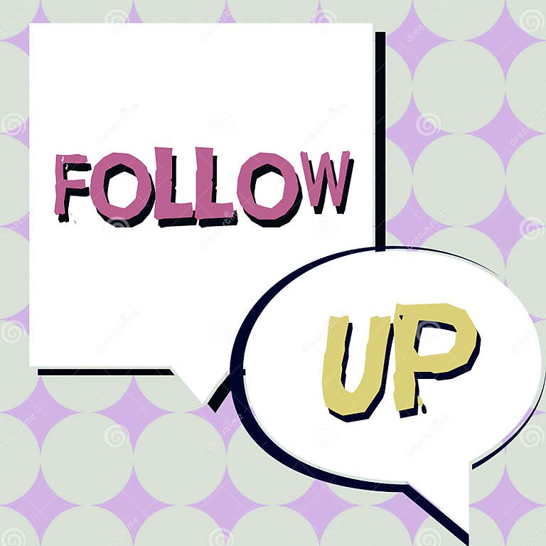 Text Caption Presenting Follow Up. Concept Meaning Additional Info or ...