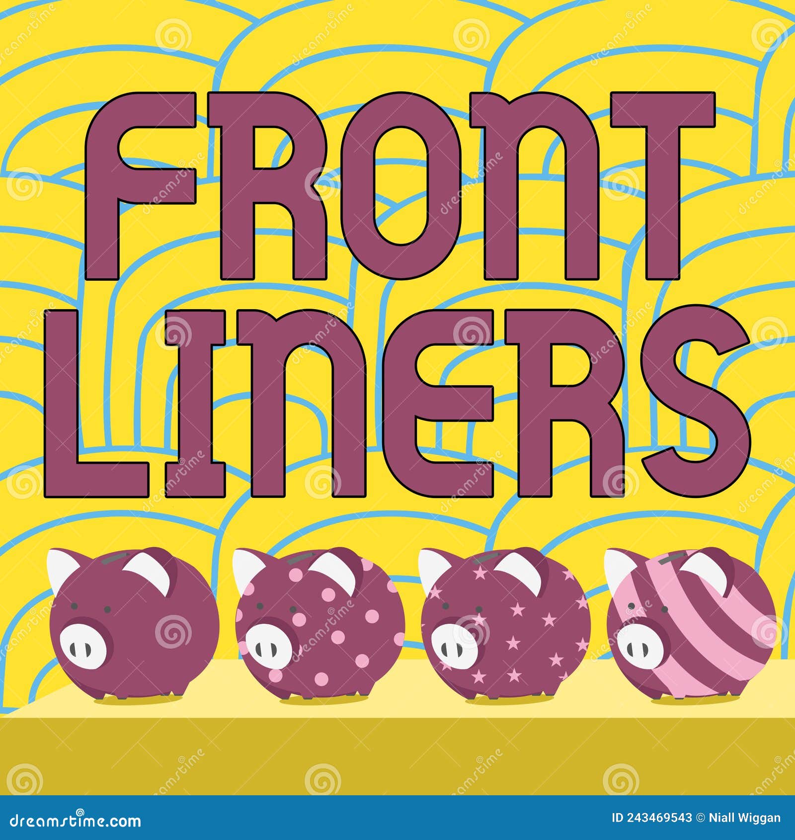 Text Caption Presenting Frontliners. Word Written on Most Important or ...