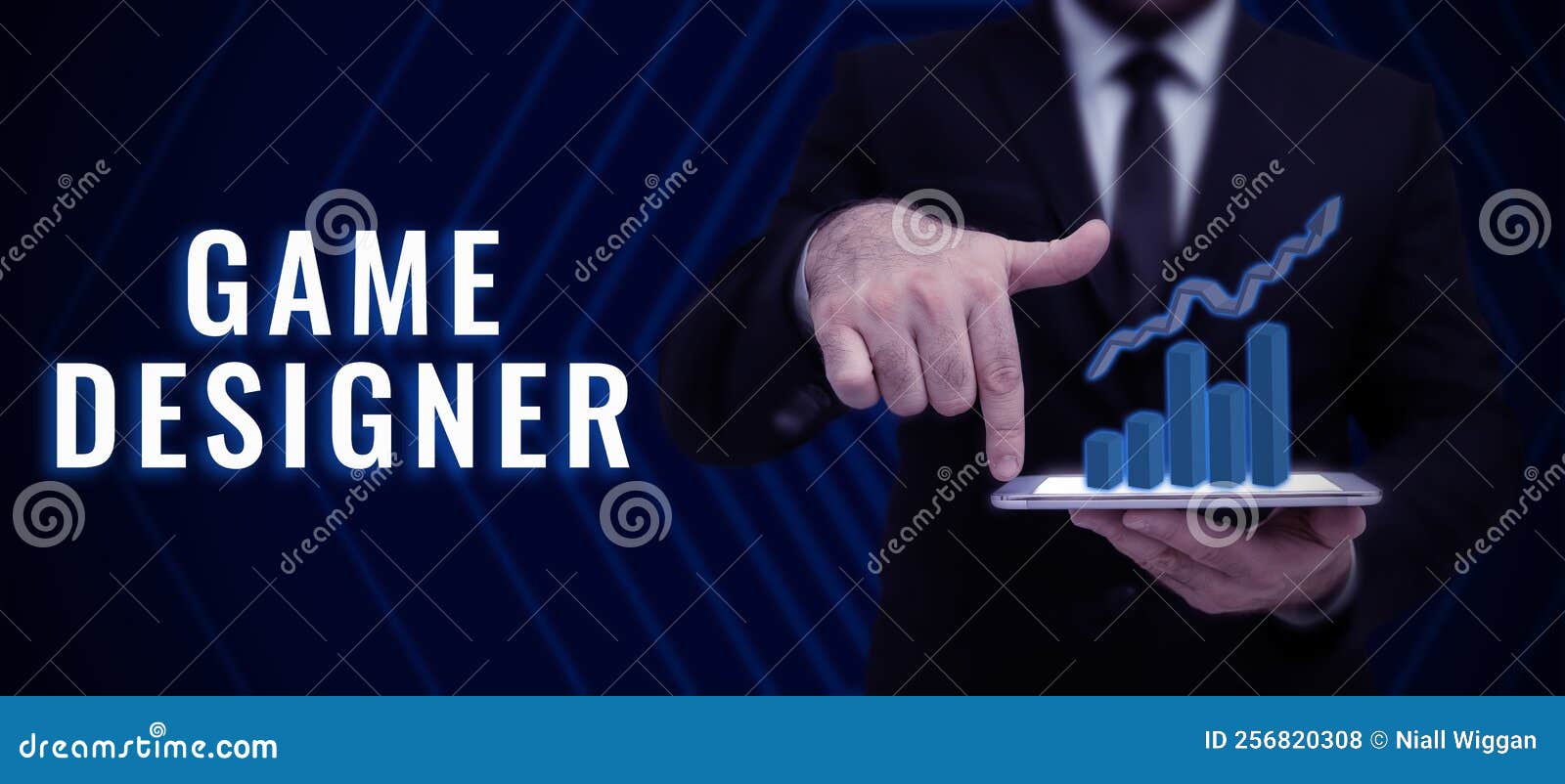 Text Caption Presenting Game Designer. Business Overview Campaigner Pixel Scripting Programmers ...