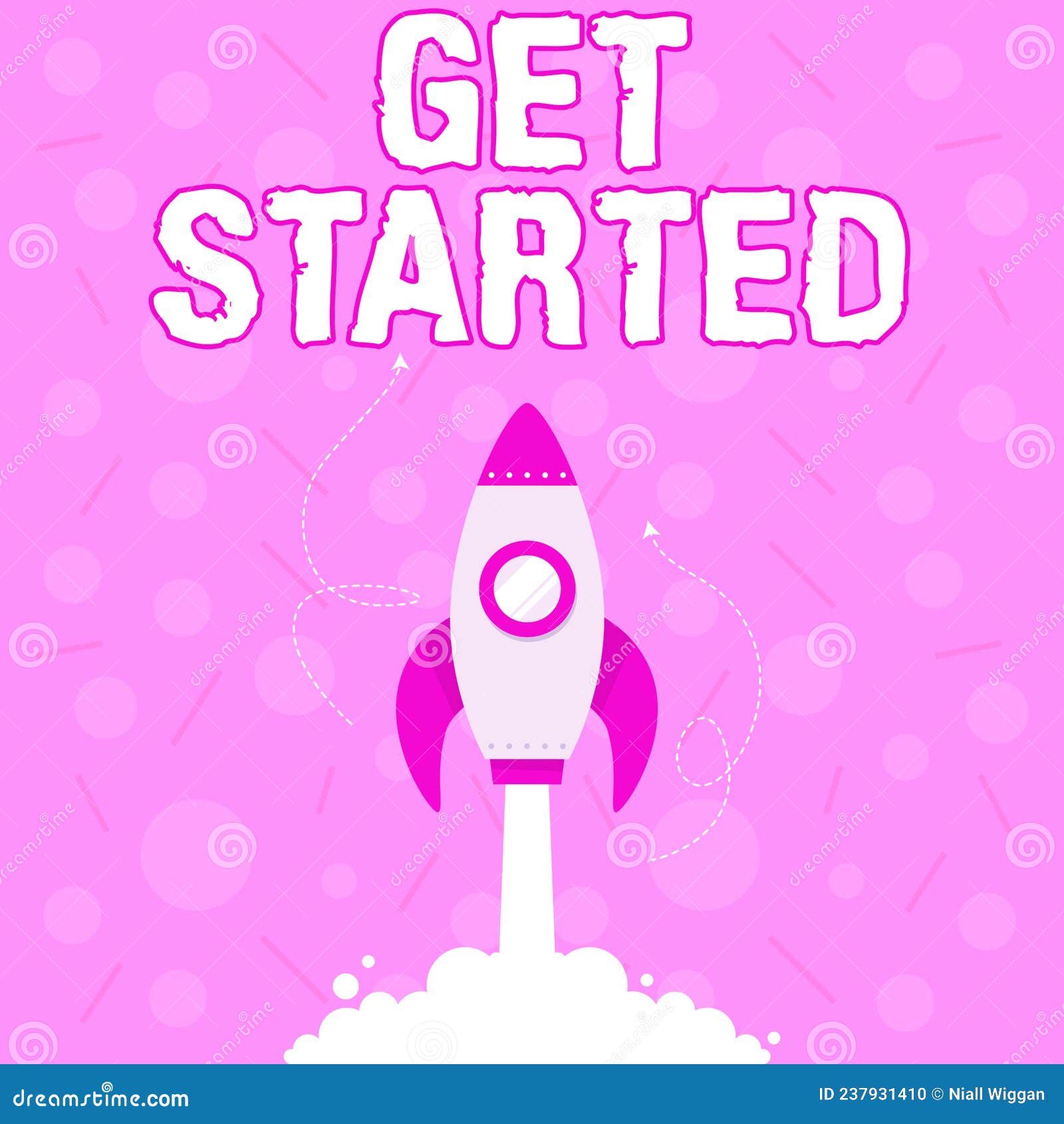 Sign Displaying Get Started. Business Approach To Begin Accomplishing ...