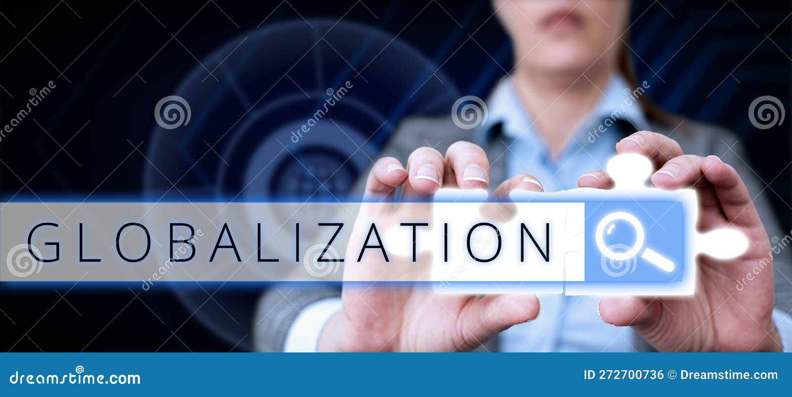 Text Caption Presenting Globalization. Business Showcase Development of ...